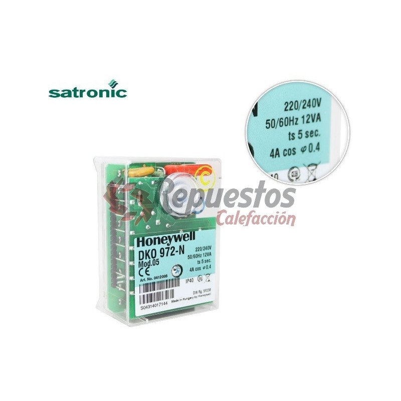 BUY DKO 972-N (Mod. 05) 2etapas CONTROL BOX SATRONIC/ HONEYWELL