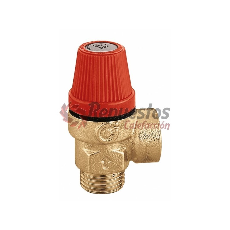 SAFETY RELIEF VALVE HERMANN ( 1/2 male 3 BAR) 20025271
