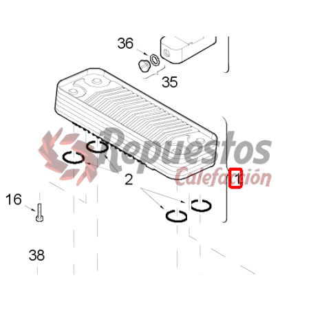 PLATE HEAT EXCHANGER JUNKERS NOVATHERM EUROLINE 8705406264
