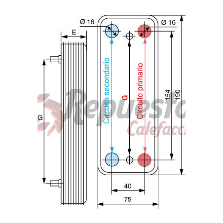 PLATE HEAT EXCHANGER JUNKERS NOVATHERM EUROLINE 8705406264