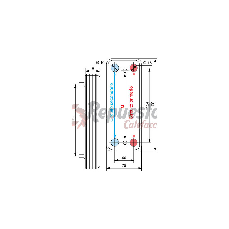 PLATE HEAT EXCHANGER JUNKERS NOVATHERM EUROLINE 8705406264