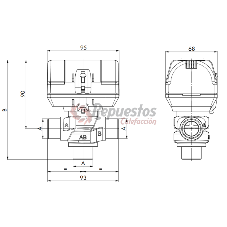 VMR 25 E SPDT CR 220-240V 1 "MMM MUT 7.030.00101