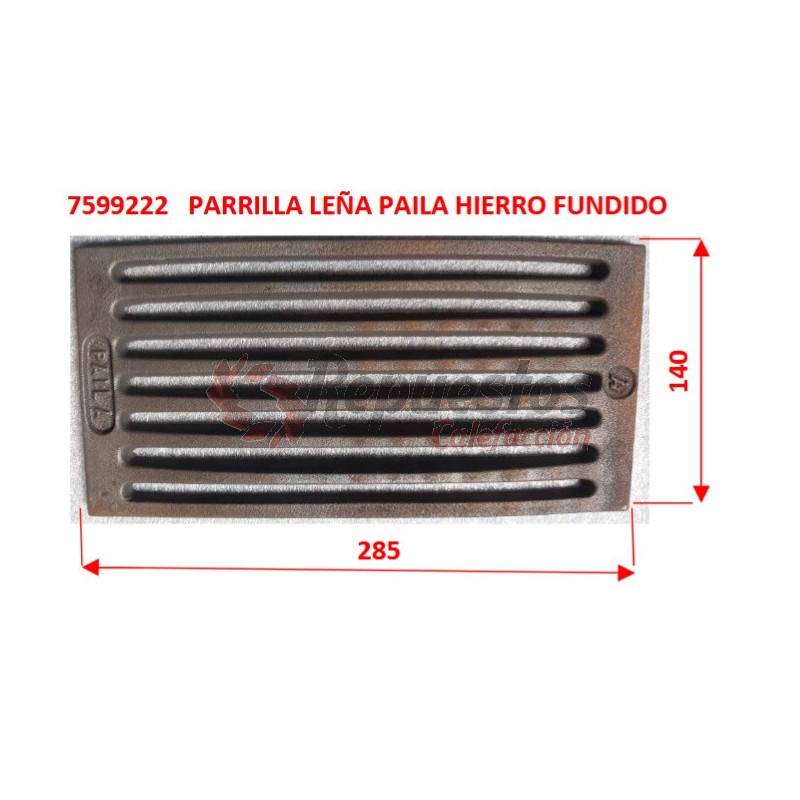 PARRILLA PARA PAILA HIERRO FUNDIDO 239X147